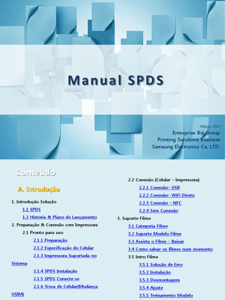 Manual SPDS | PDF | 3G | Rede de computadores