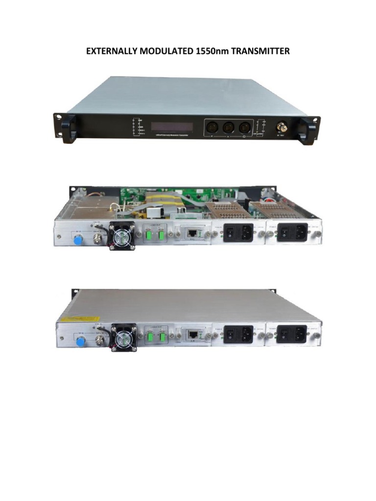 Externally Modulated 1550nm Transmitter | PDF | Modulation | Transmitter