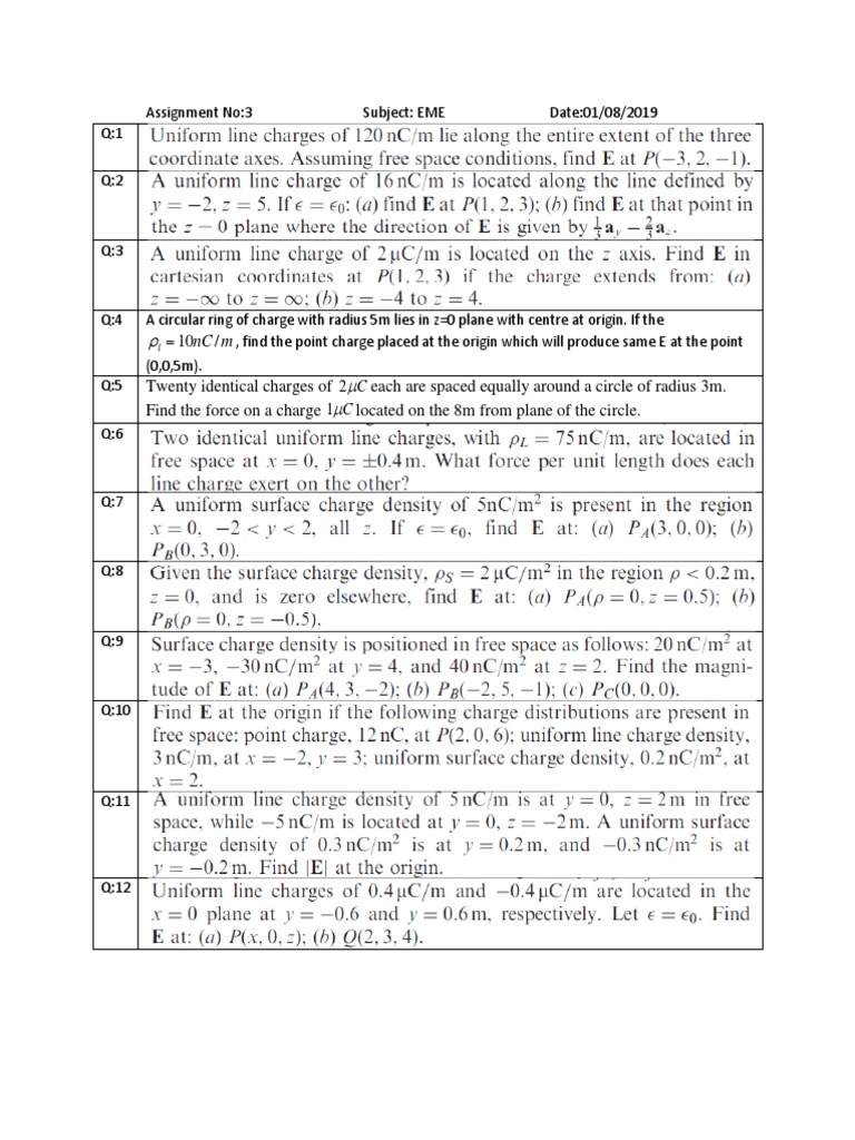 EME Assignment No.3 | PDF