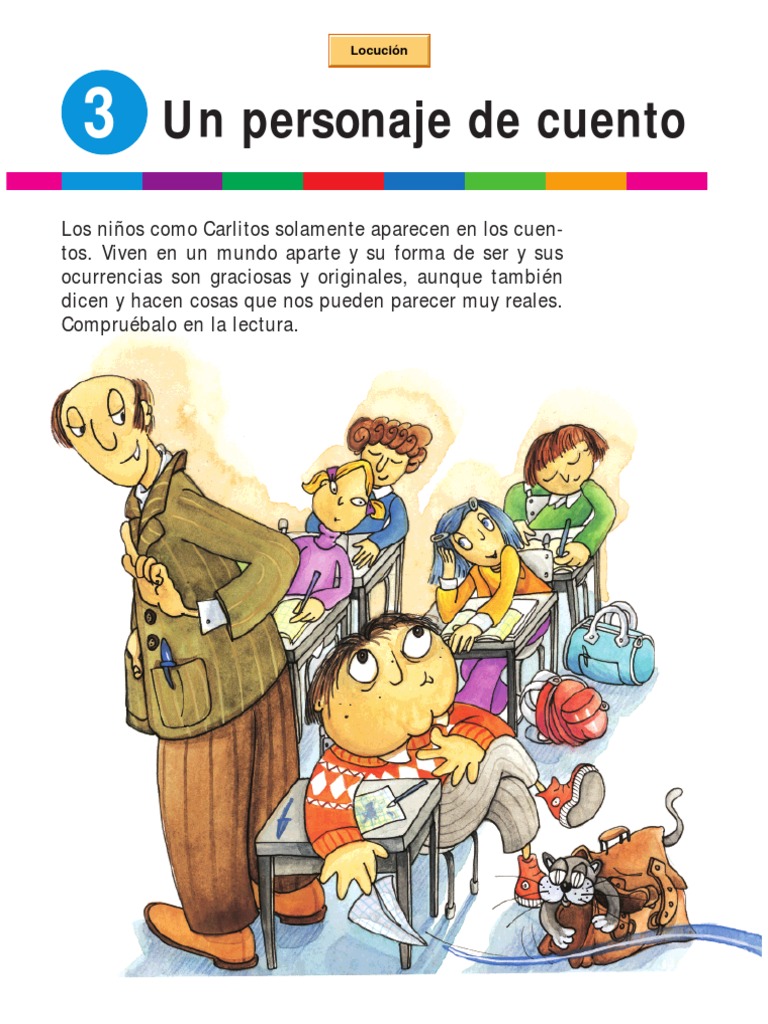 03 Lectura - Un Personaje de Cuento PDF | PDF | Artes del Lenguaje y ...