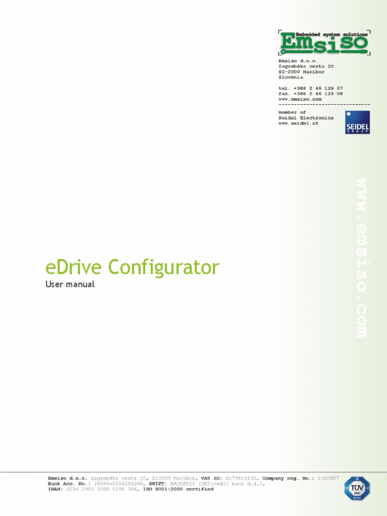 EDrive Configurator User Manual 0 1 | PDF | System Software | Computer ...