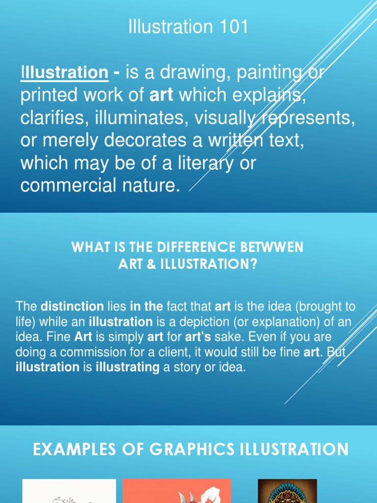 Illustration 101: - Is A Drawing, Painting or | PDF | Vision | Imaging