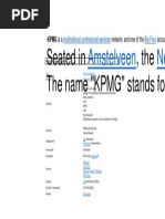 KPMG: Founders and Historical Legacy | PDF