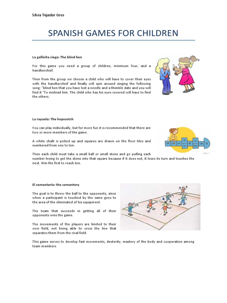 Traditional Spanish Games for Kids | PDF | Sports | Leisure
