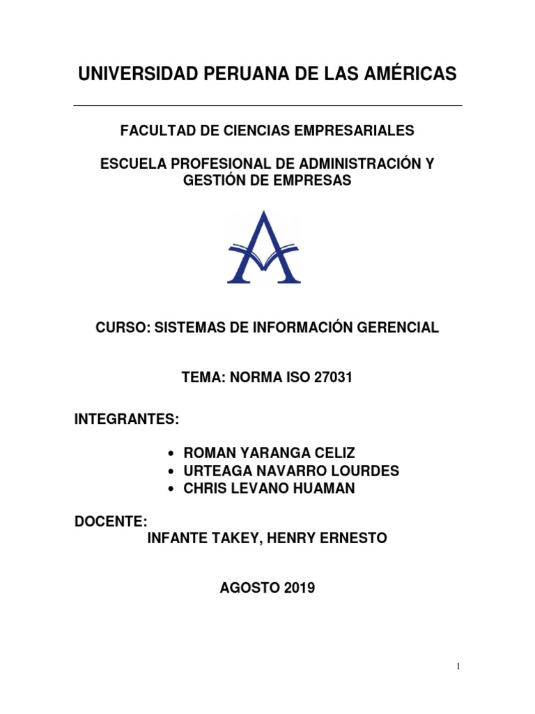 Iso 27031 | Descargar gratis PDF | La seguridad informática | Seguridad