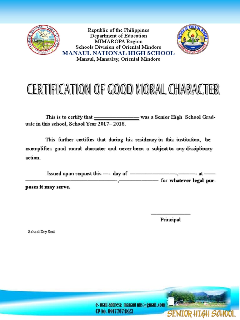Good Moral | PDF | Schools