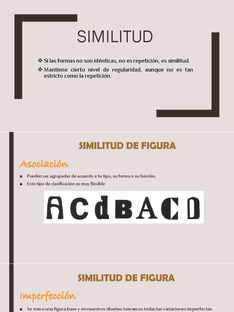 Similitud y Gradación en Diseño | PDF