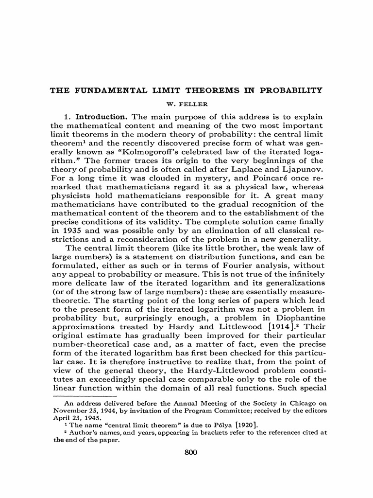 Feller PDF | PDF | Random Variable | Function (Mathematics)