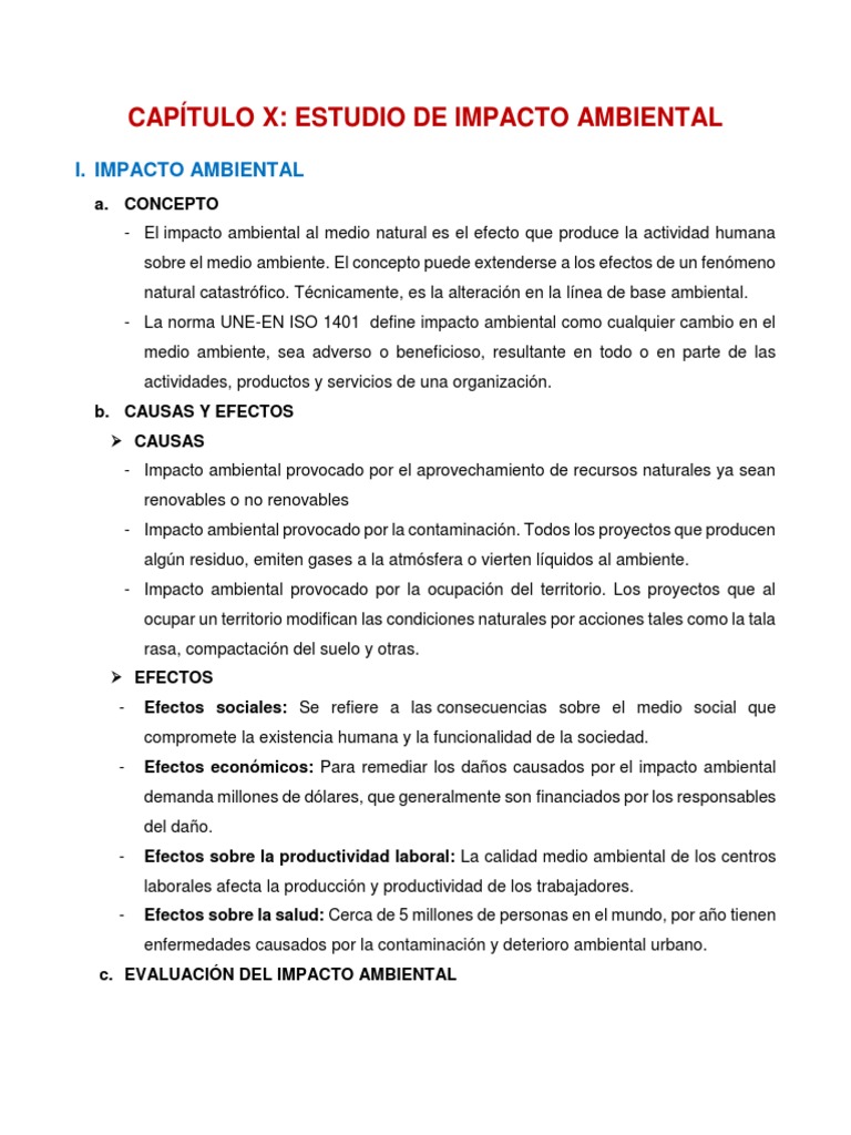Informe Estudio de Impacto Ambiental-Terminado | PDF | Evaluación de ...