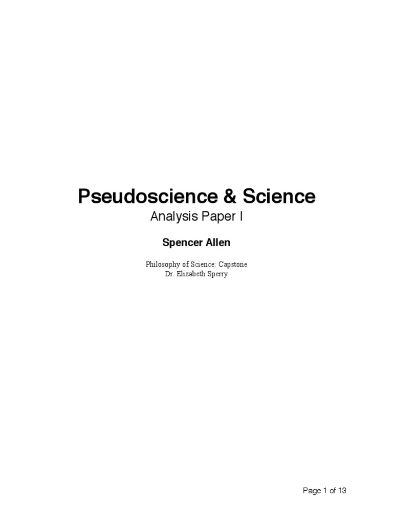 Pseudoscience vs. Science PDF | PDF | Pseudoscience | Falsifiability