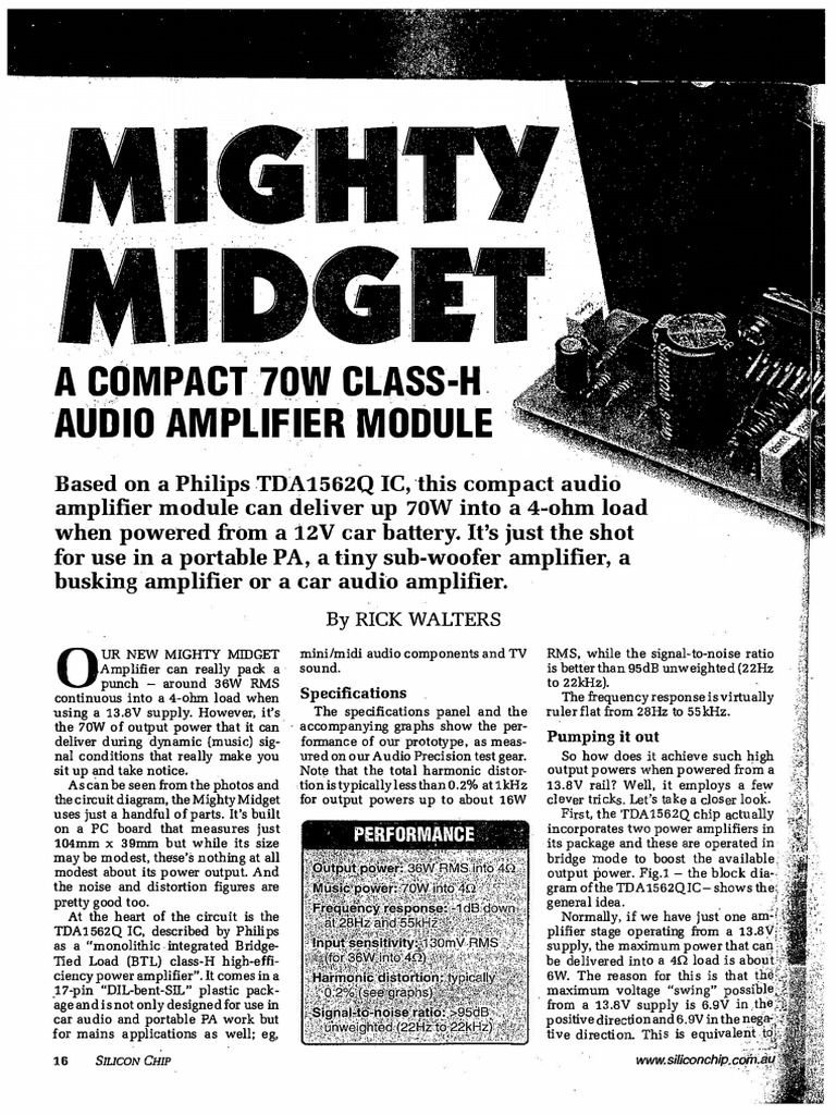 Mighty Midget Complete | PDF | Amplifier | Operational Amplifier