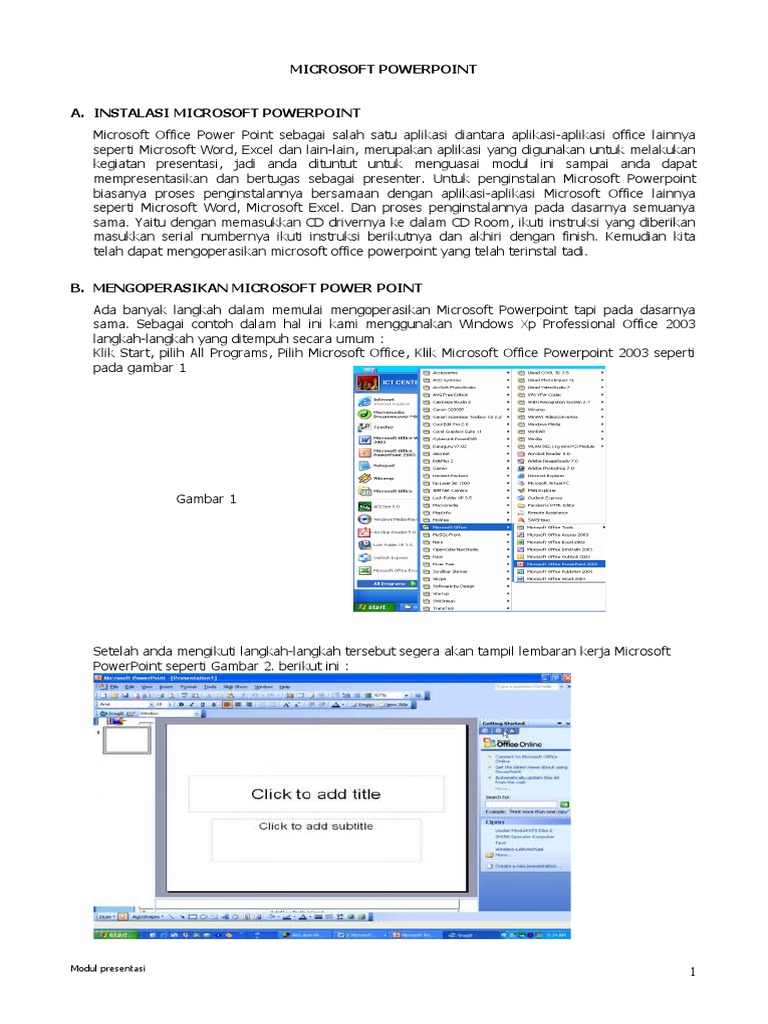 Modul Power Point | PDF