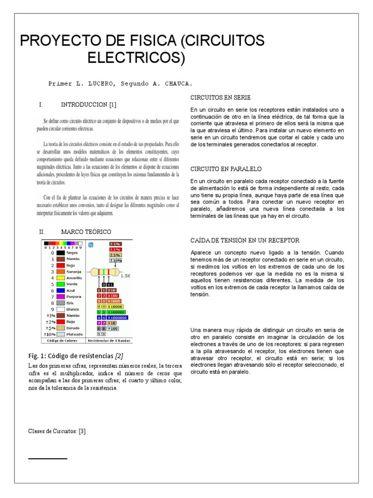 Formato Presentacion Documentos Normas Ieee | Resistencia Eléctrica y ...