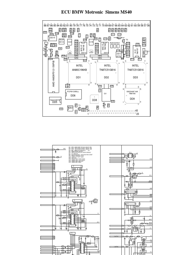 BMW Motronic Siemens Ms40 Ecu (Data Sheet) PDF | PDF
