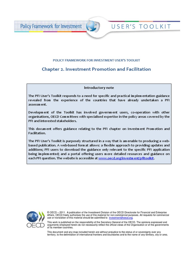 Investment Promotion and Facilitation PDF | PDF | Taxes | Business