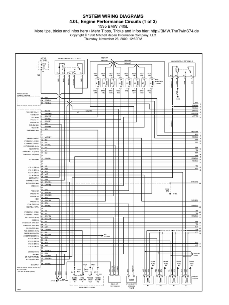 System Wiring Diagrams 4.0L, Engine Performance Circuits (1 of 3) | PDF ...