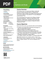 VMware VSphere ICM v6 0 Course Ouline | PDF | V Mware | Server (Computing)