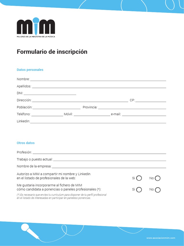 Inscripción y Cuotas MIM 2023 | PDF | Privacidad de la información ...