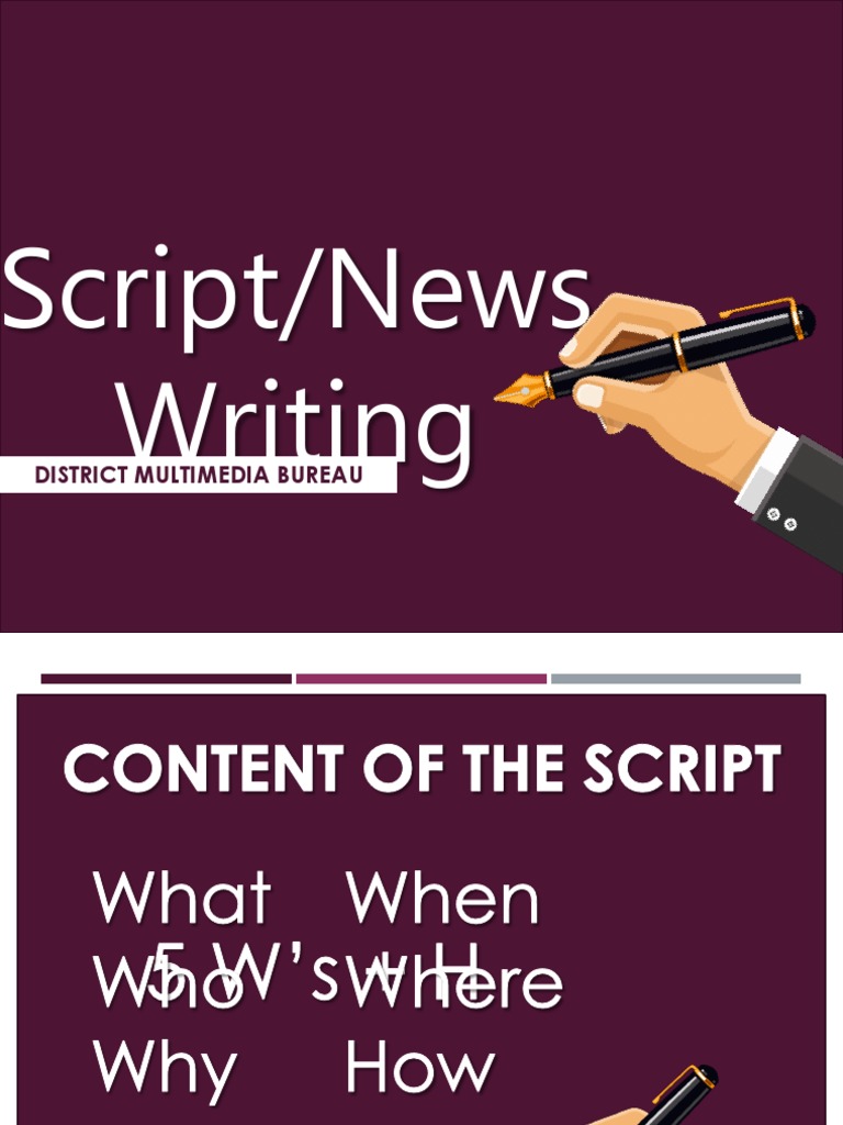 Script Writing PDF