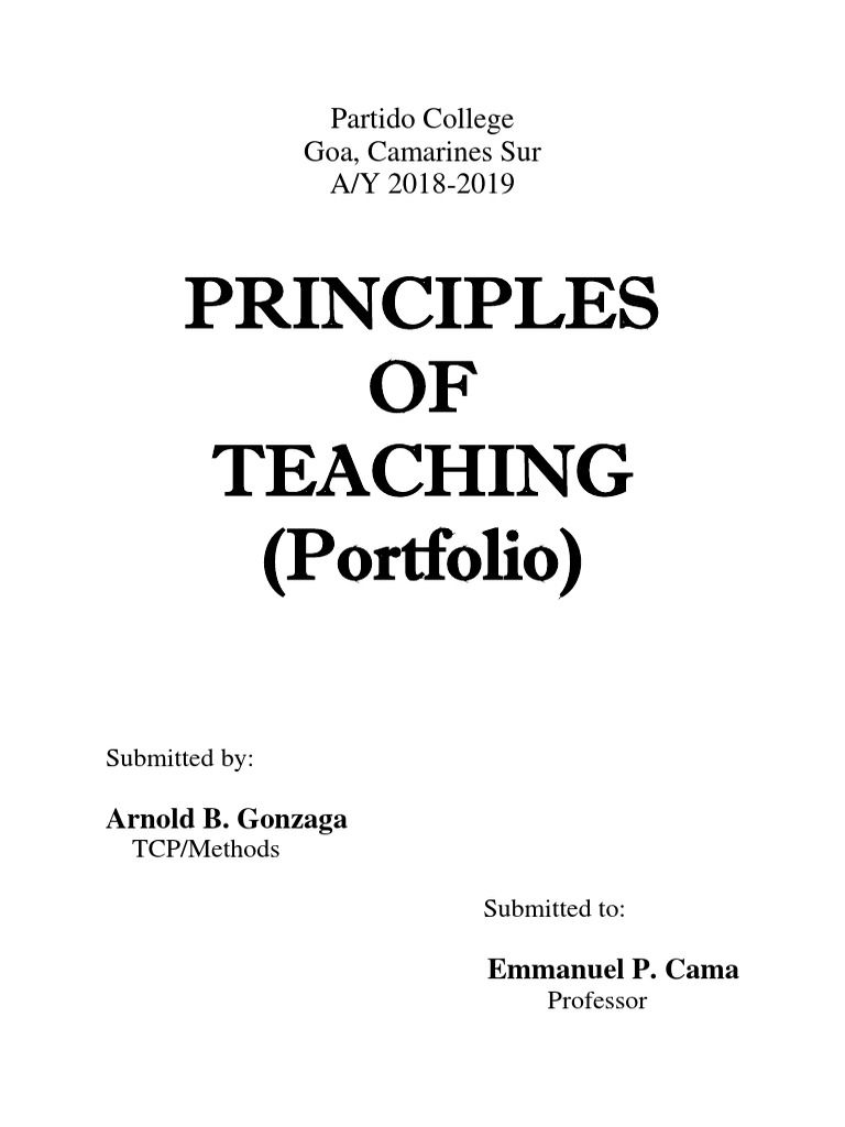 Portpolio Sir Cama | PDF | Educational Assessment | Teaching Method