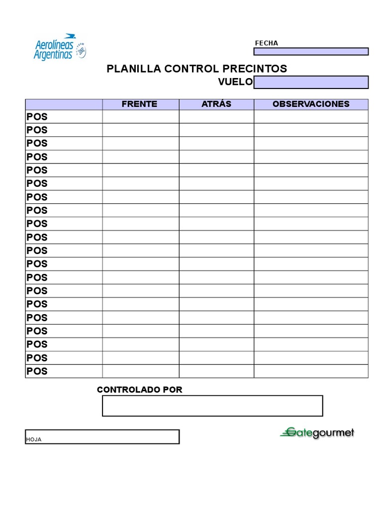 Planilla Precintos Ar | PDF