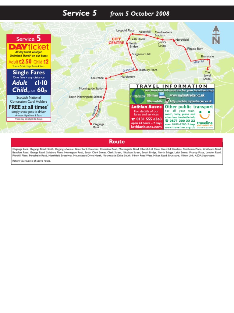 Bus Route 5 | PDF | Service Industries | Land Transport