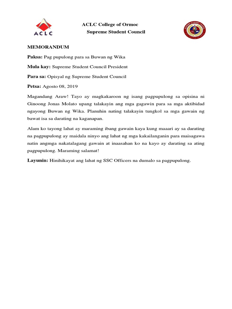Memorandum | PDF