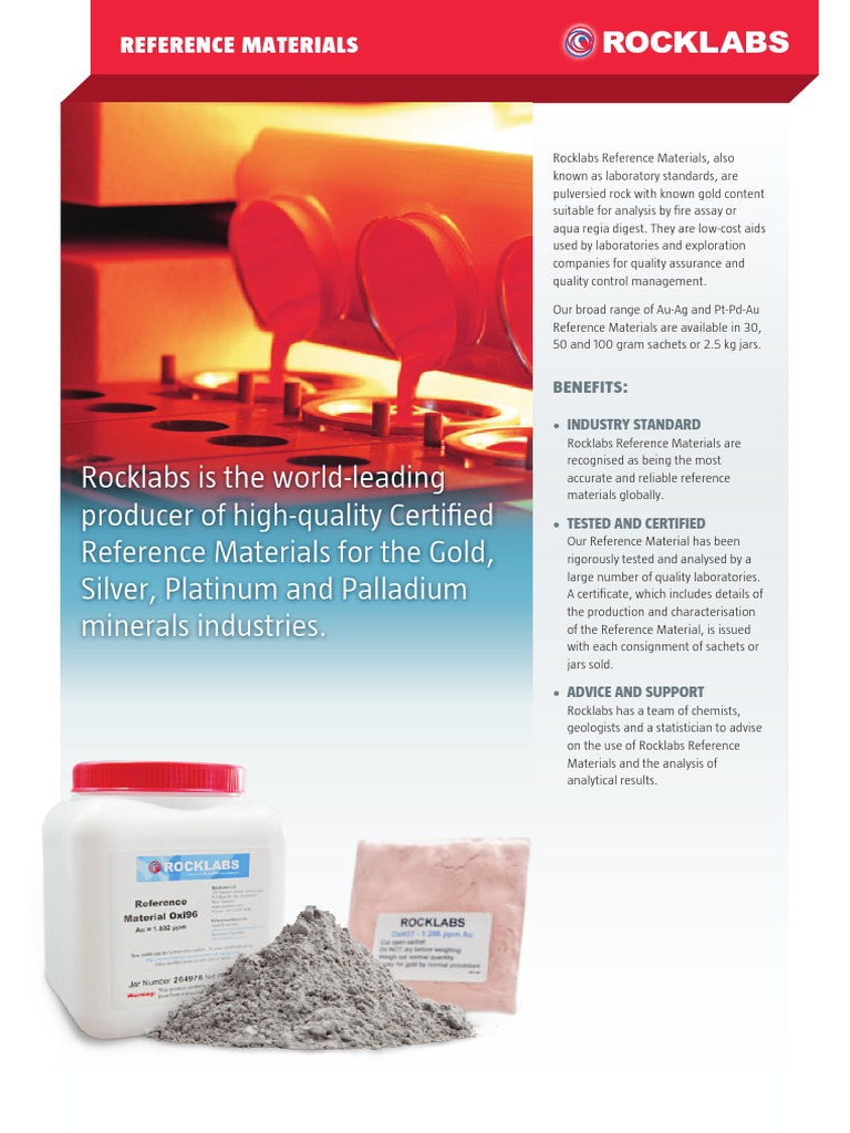 Reference Materials Brochure | PDF | Analysis | Scientific Method