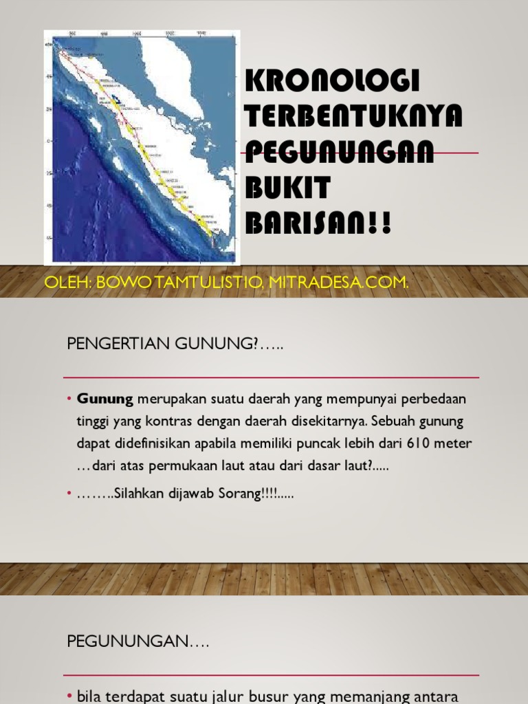 Pembentukan Pegunungan Bukit Barisan | PDF