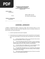 Reply Affidavit Sample | PDF | Criminal Justice | Crime & Violence