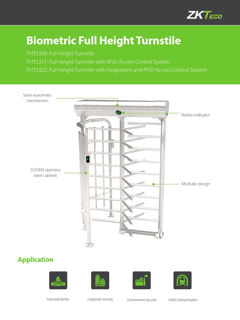 Full Height Turnstile | PDF