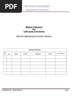 Method Statement-MV Cable (132) Laying & Termination | PDF | Insulator (Electricity) | Direct ...