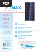 First Solar Series 7 TR1 Module Specs | PDF | Photovoltaics | Solar Panel