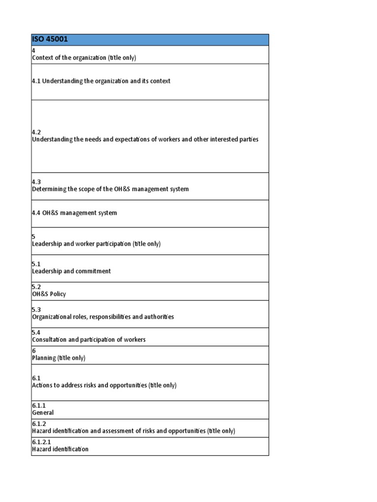 ISO 45001 Risk Assessment Matrix Guide | PDF | Internal Audit | Risk ...