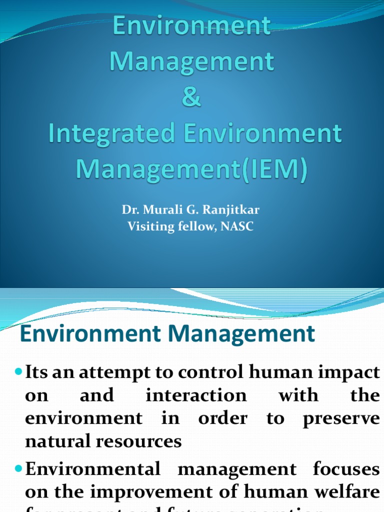 Environmental Management Techniques | PDF | Environmental Policy ...