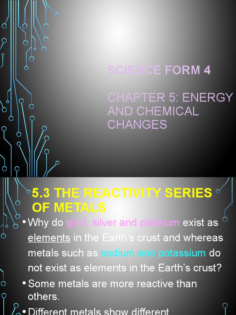 Science Form 4 Chapter 5 5.3 | Download Free PDF | Oxide | Magnesium