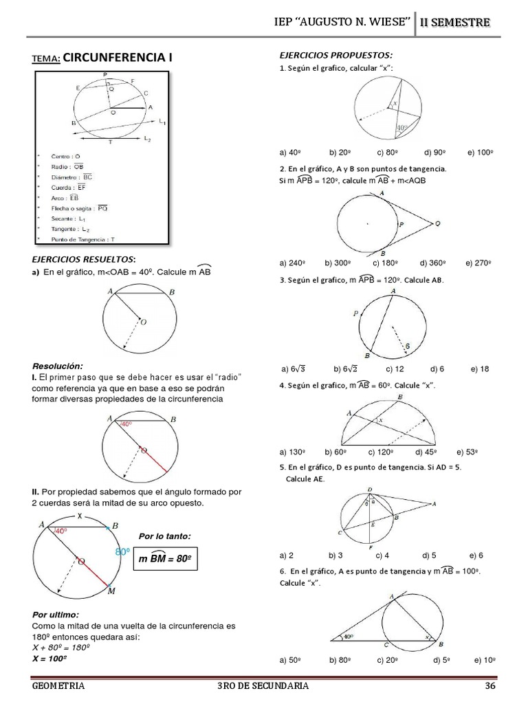 Ejercicios de Geometría para Secundaria | PDF | Objetos geométricos ...