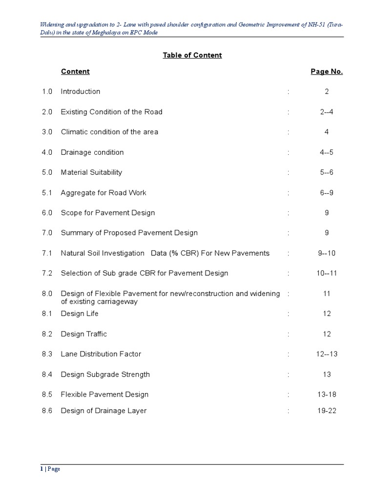 Pavement Design Report - Tura Dalu10!06!2019 | PDF | Road Surface | Road