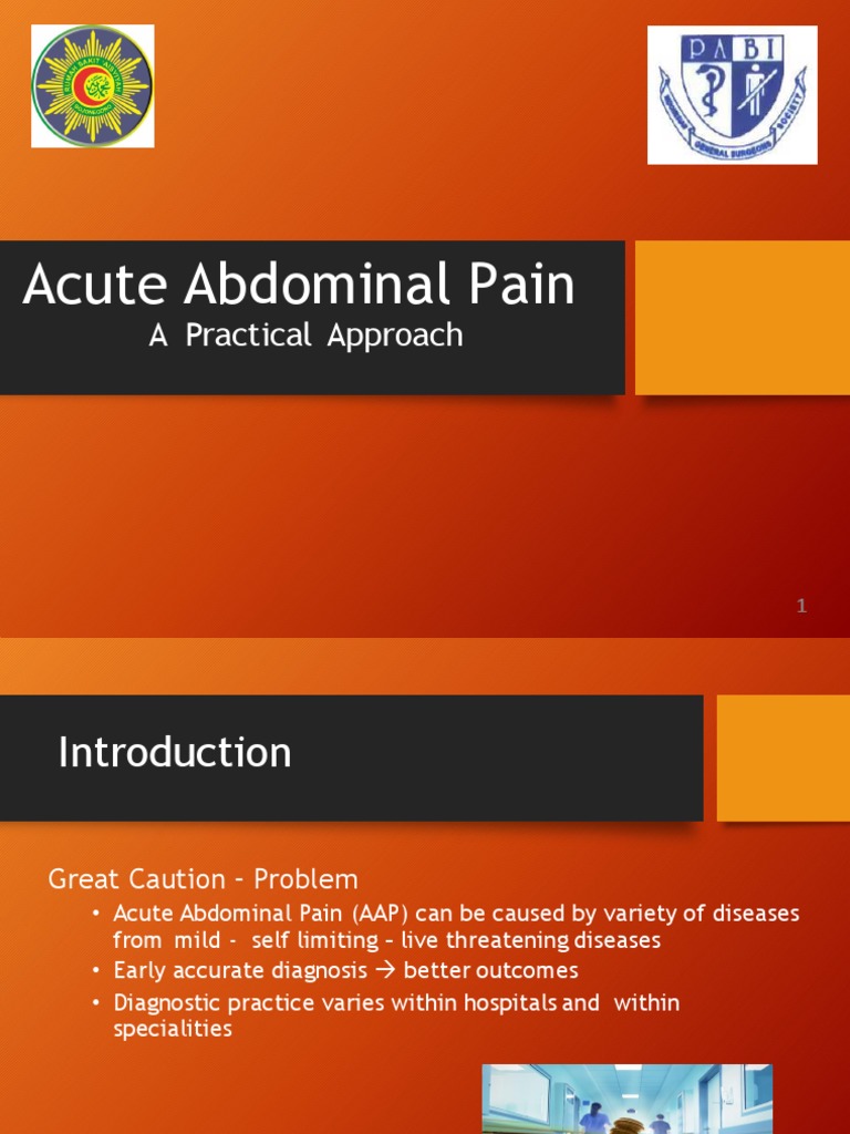 Acute Abdominal Pain: A Practical Approach | PDF | Digestive Diseases ...