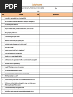 Internal Audit Checklist For Mechanical Maintenance Department Audit | PDF | Audit | Calibration