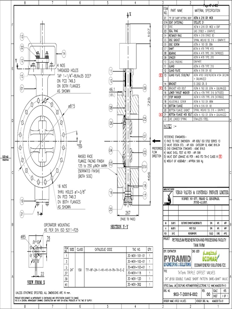 Butterfly Valve | PDF | Energy Technology | Chemical Process Engineering