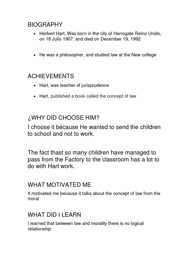 Herbert Hart's Groundbreaking Work on the Concept of Law and its Impact ...