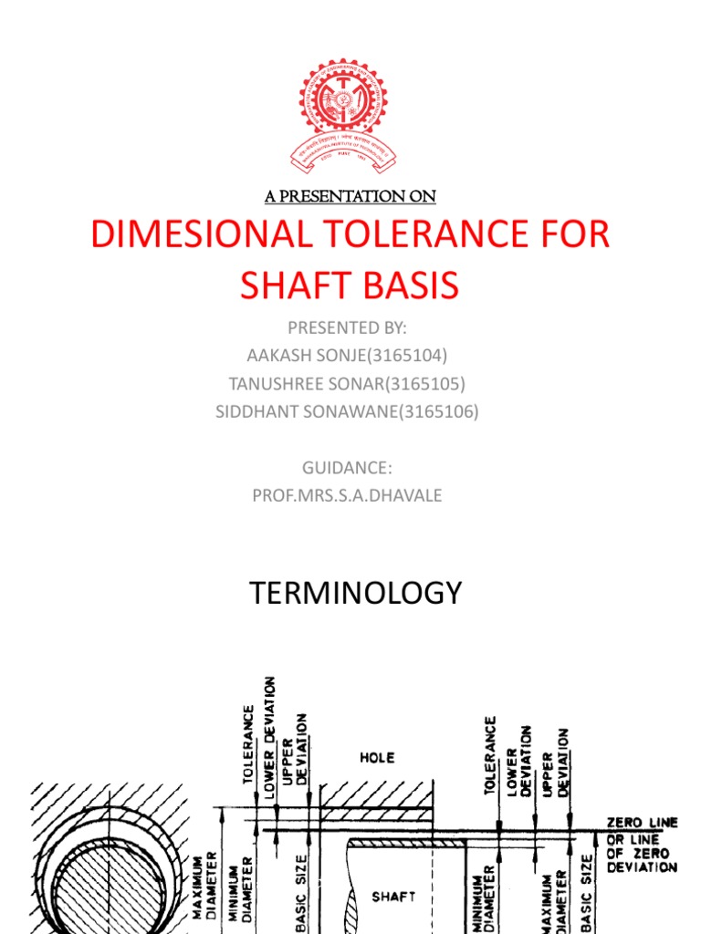 Dimension Tolerance For Shaft Basis | PDF | Engineering Tolerance ...