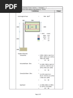 Design of 3m Toe Wall for CEP | PDF | Bending | Stress (Mechanics)