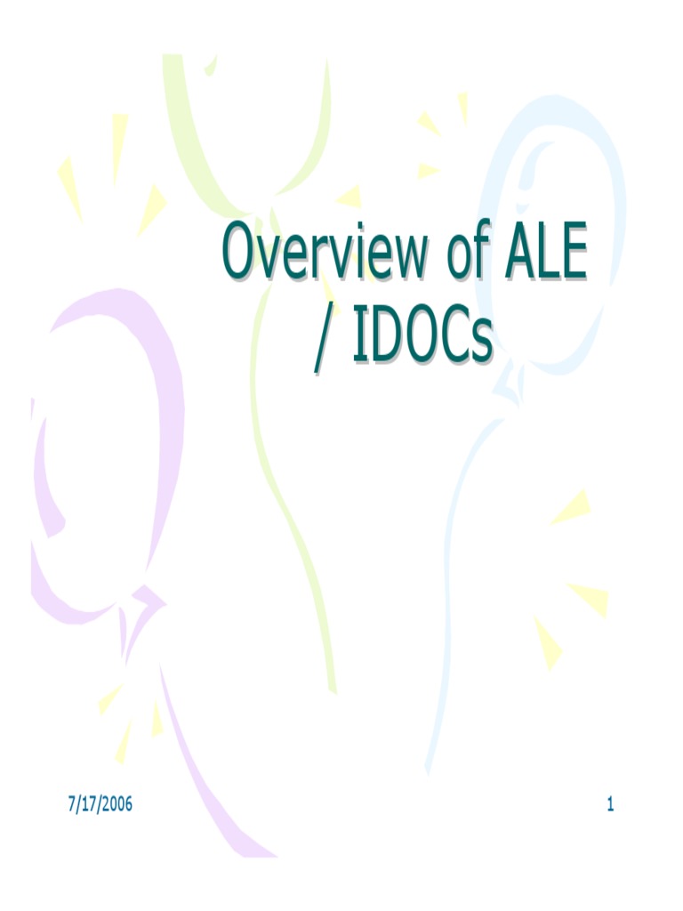Ale Idoc Edi | PDF | Electronic Data Interchange | Subroutine