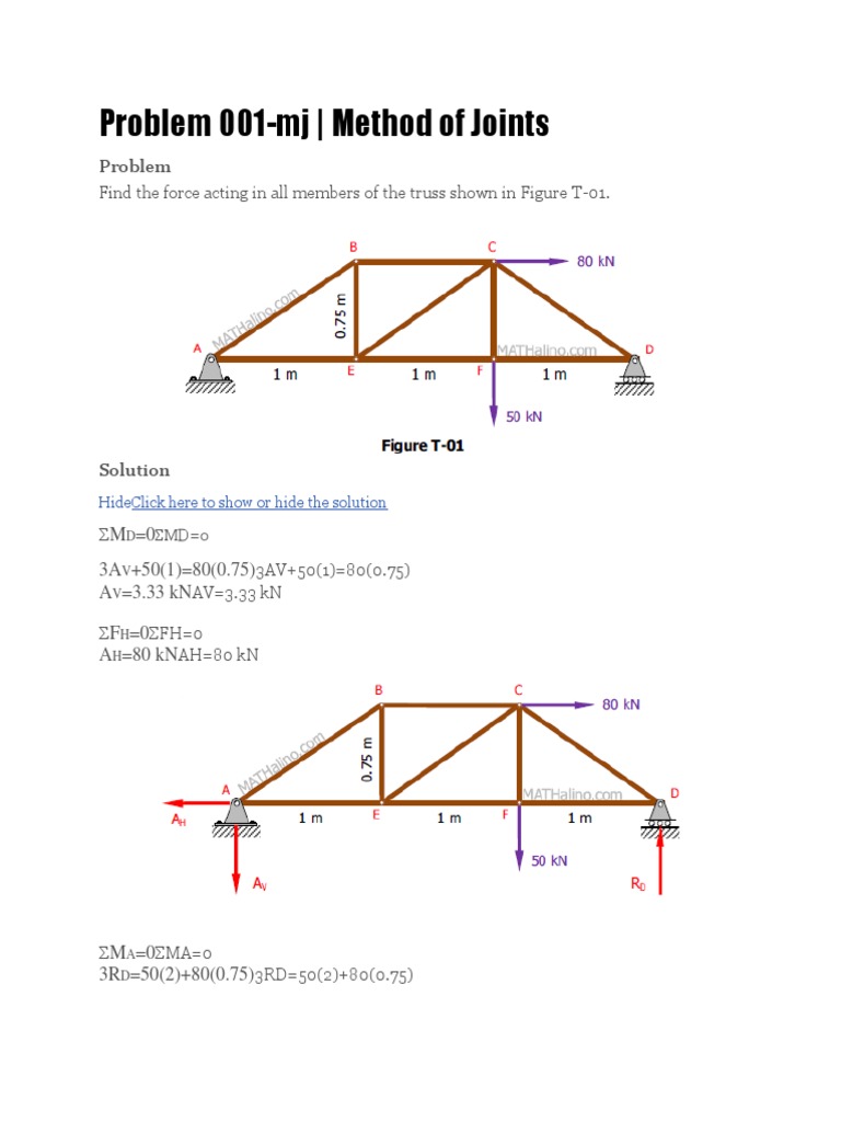SRB Joints | PDF | Truss | Tension (Physics)