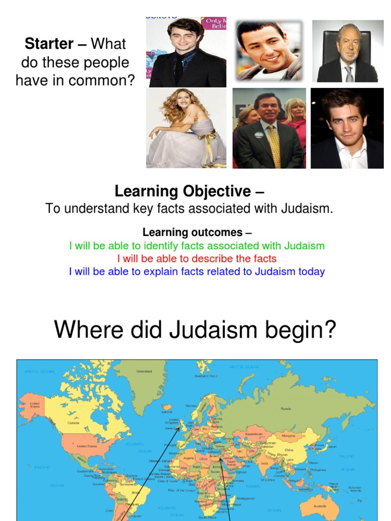 L1 Introduction To Judaism (Activity) | PDF | Abraham | Jews
