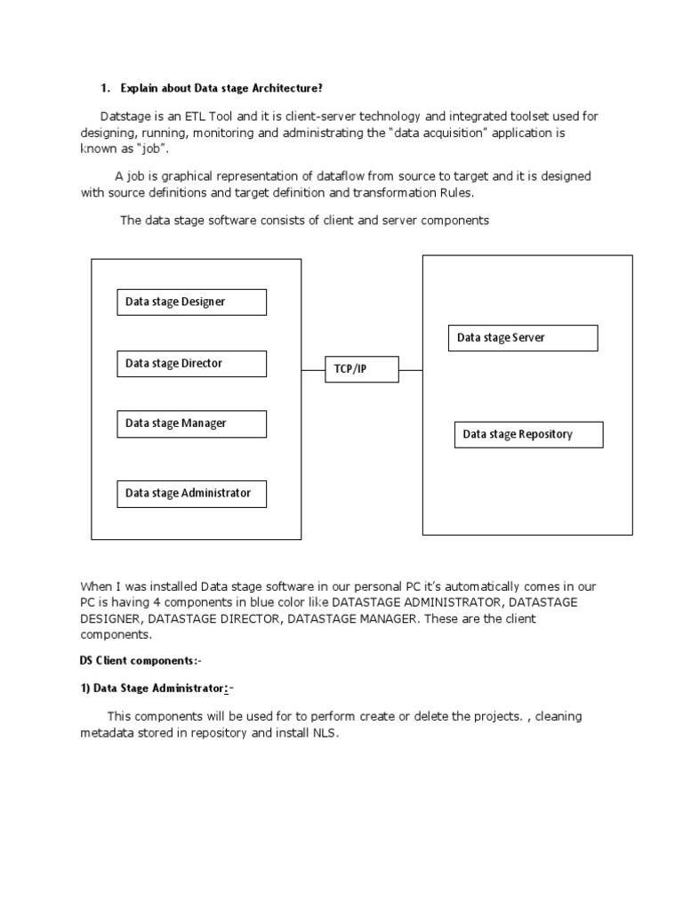 Data Stage Designer Data Stage Server | PDF | Computer Data Storage | Process (Computing)