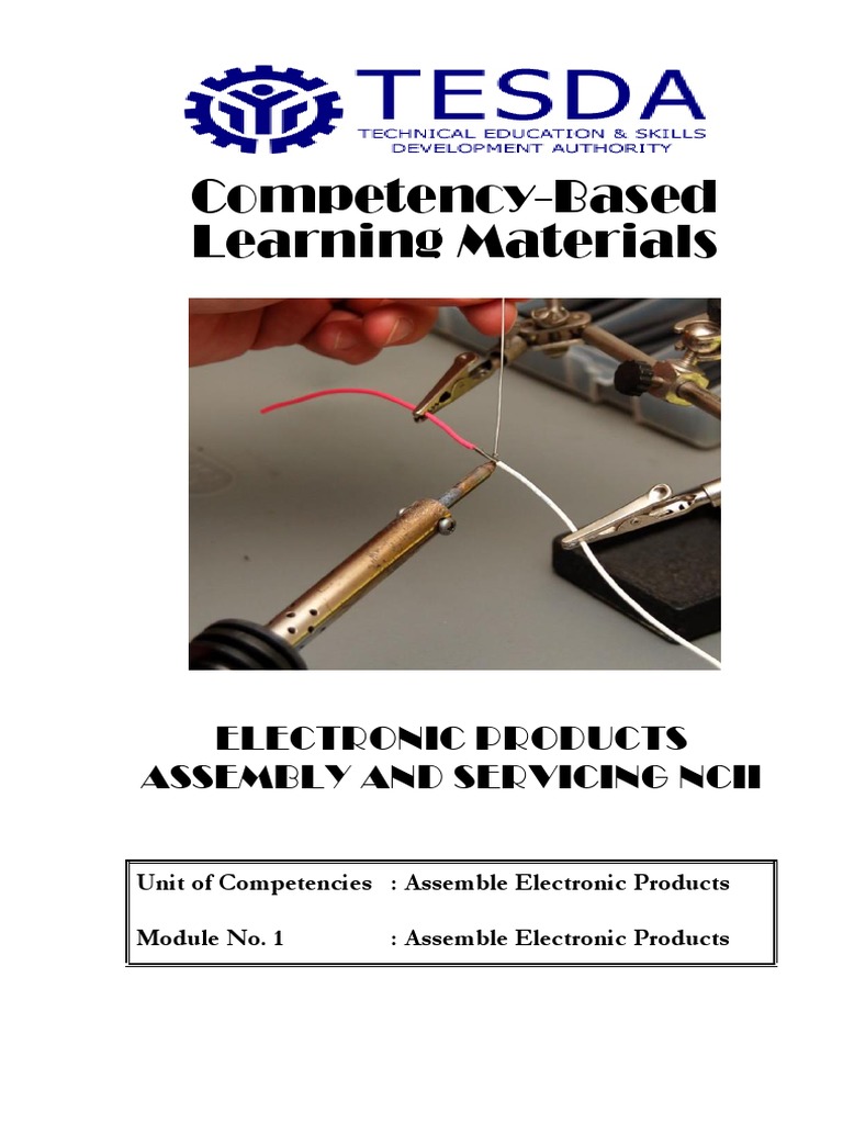 Competency-Based Learning Materials: Electronic Products Assembly and ...