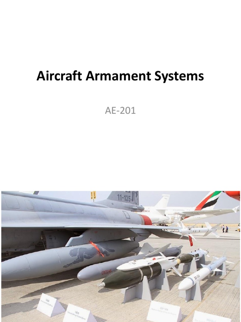 Lec 10 - Aircraft Armament Systems | PDF | Missile | Bomb
